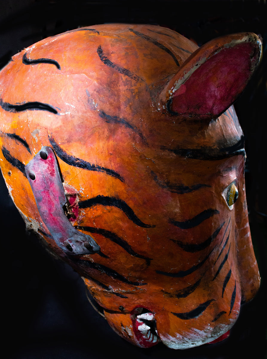 Monumental Tiger Parade Mask from India – Singkiang