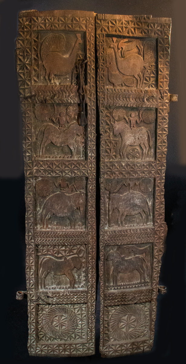 Pair of Carved Doors Baastar People India – Singkiang